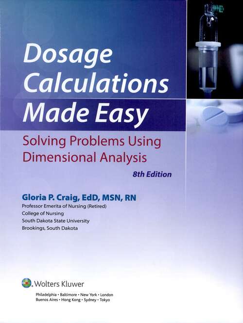 Dosage Calculations Made Easy Bookshare Dosage Calculations Made Easy Bookshare